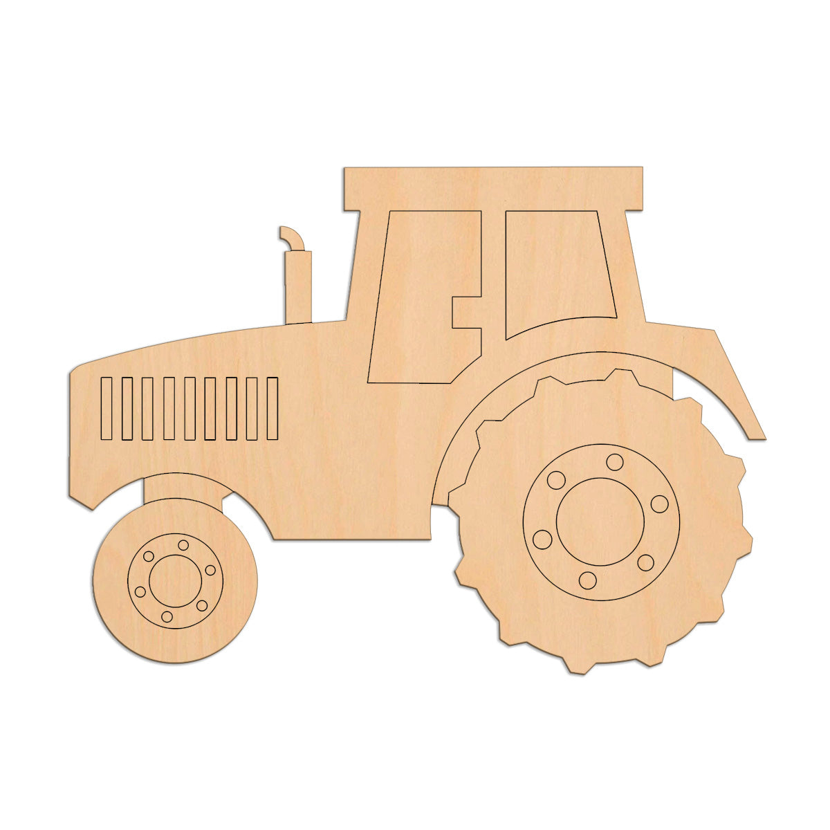 Tractor (Style B) | Wood Craft Shapes