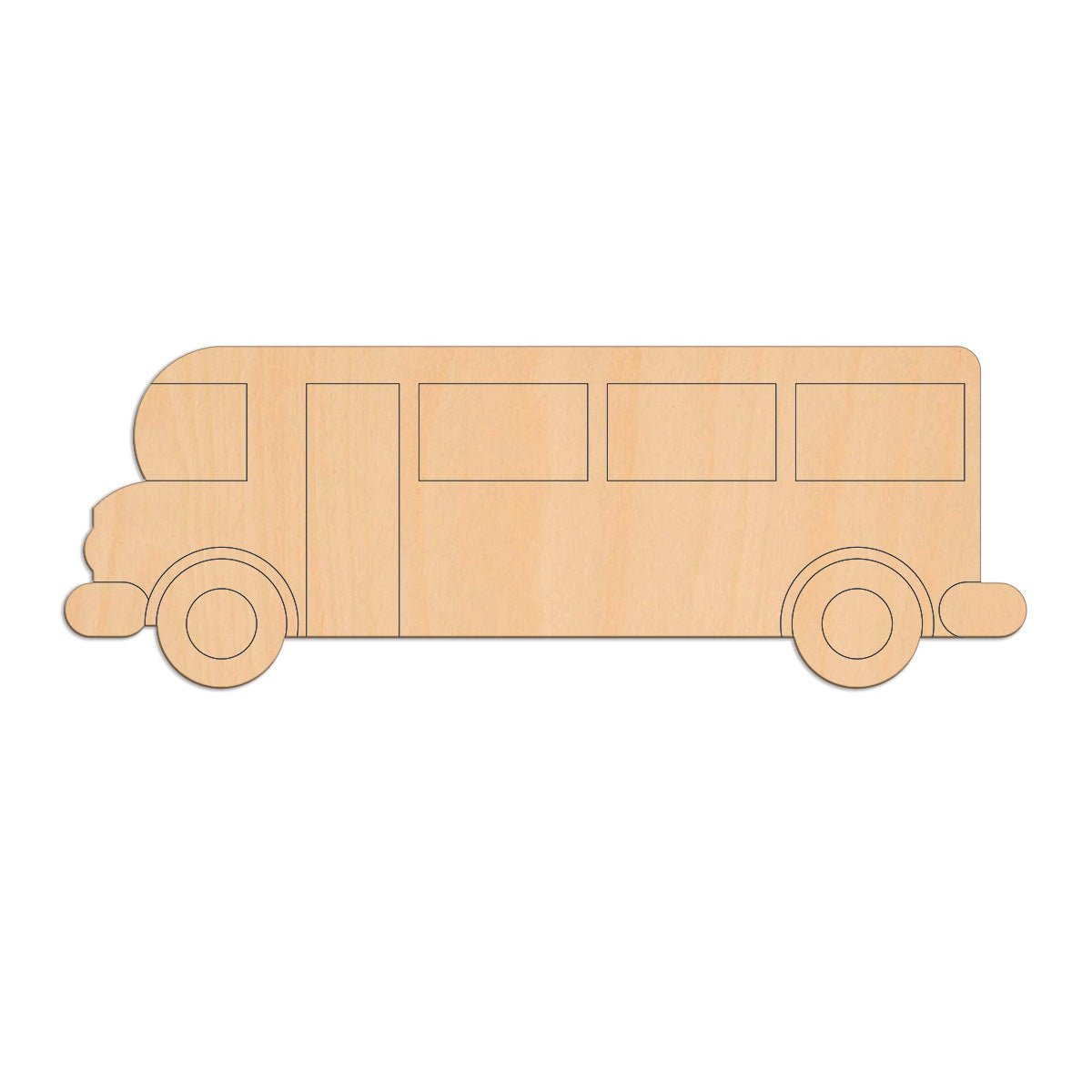 Bus (Style A) | Wood Craft Shapes