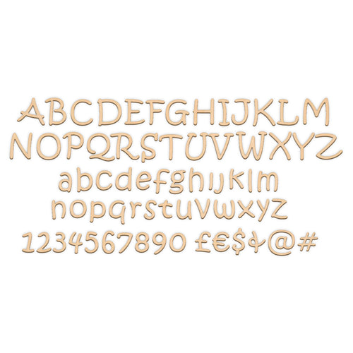 Individual Letters - Kristen ITC | Wood Craft Shapes