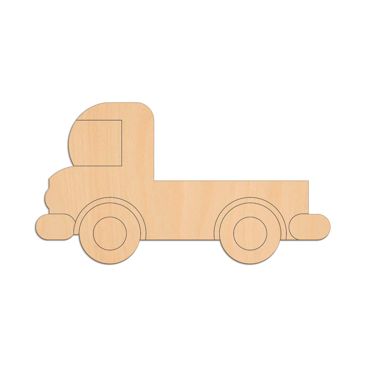 Pick Up Truck (Style A) | Wood Craft Shapes