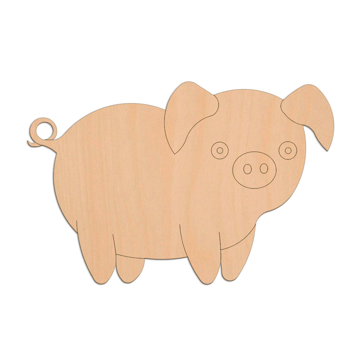 Pig (Style B) | Wood Craft Shapes