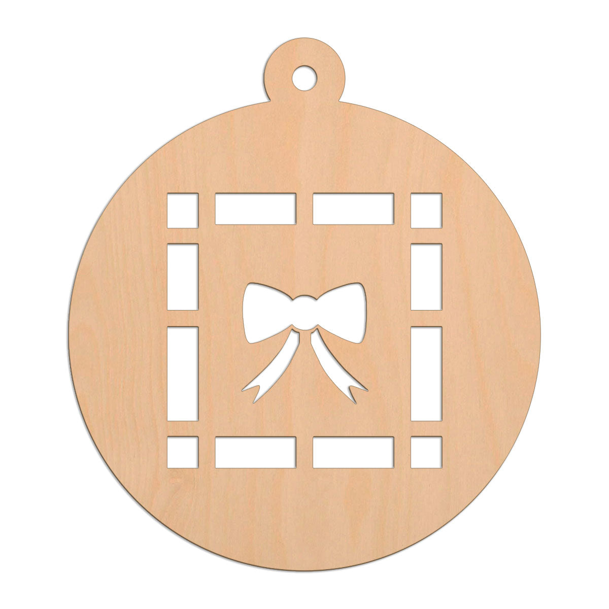 Present Bauble | Wood Craft Shapes