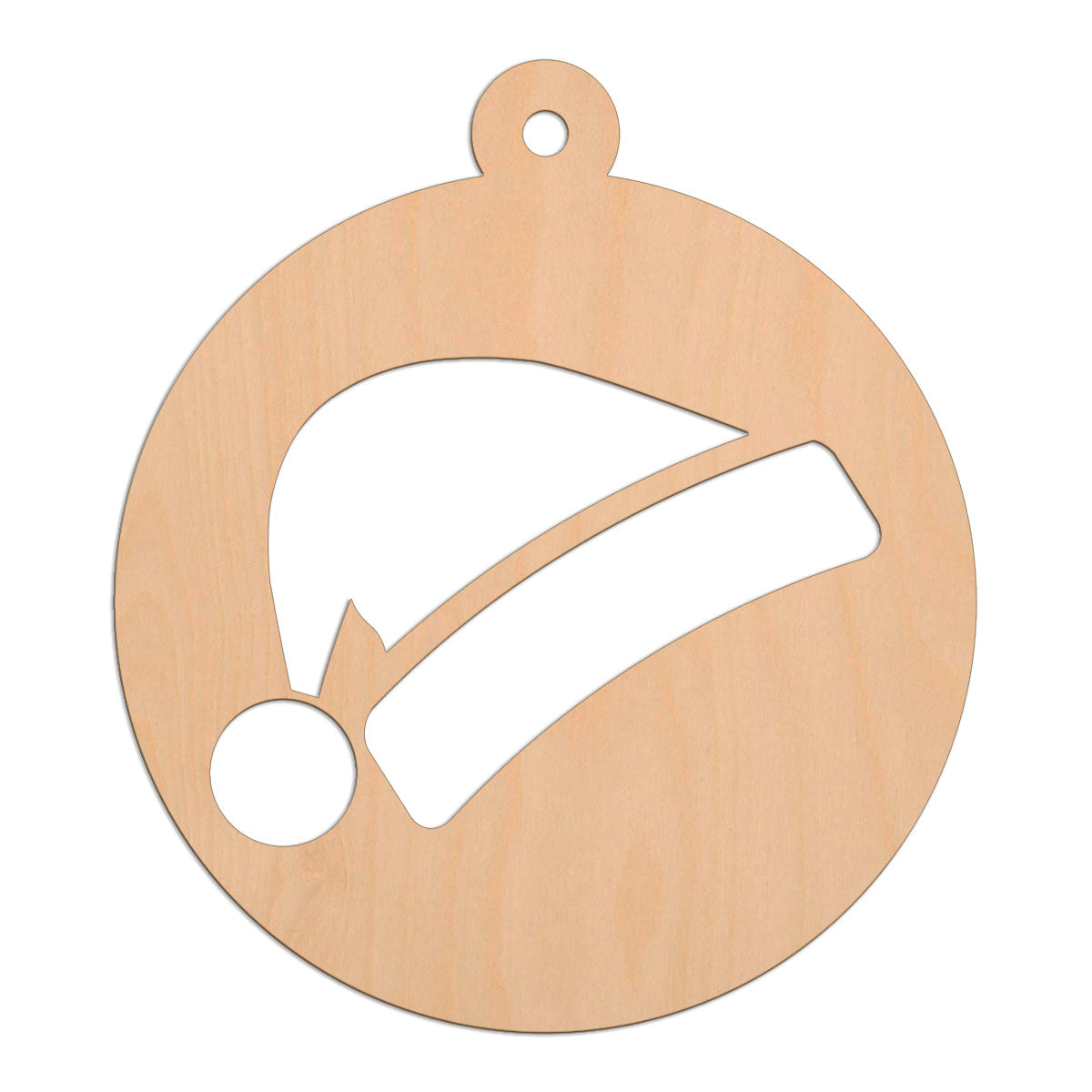 Santa Hat Bauble | Wood Craft Shapes