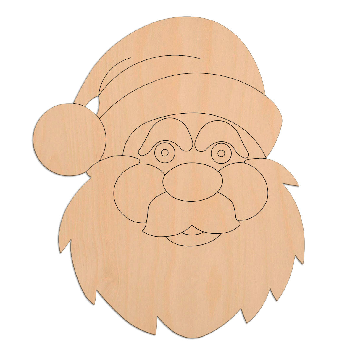 Santa Face | Wood Craft Shapes