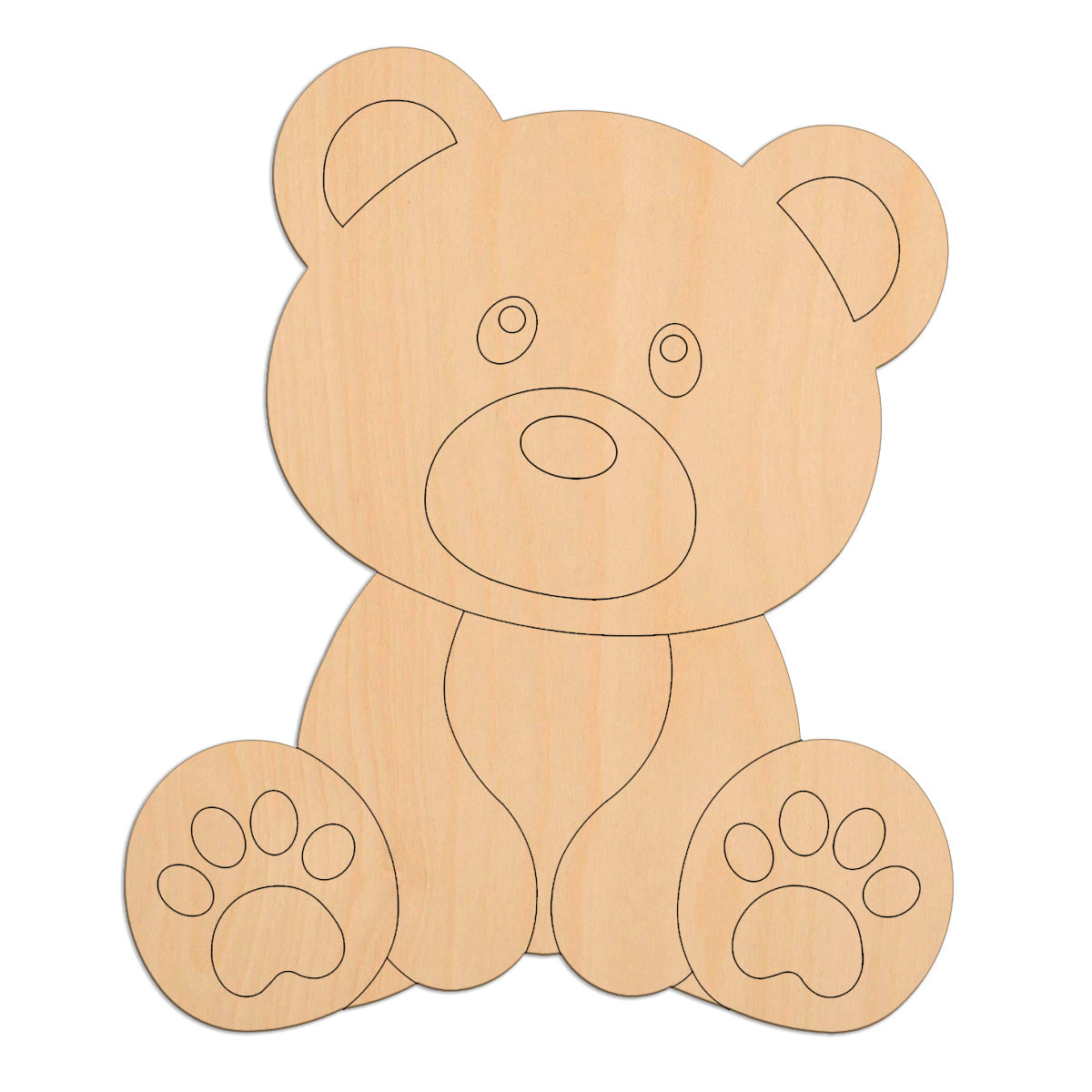 Teddy (Style C) | Wood Craft Shapes