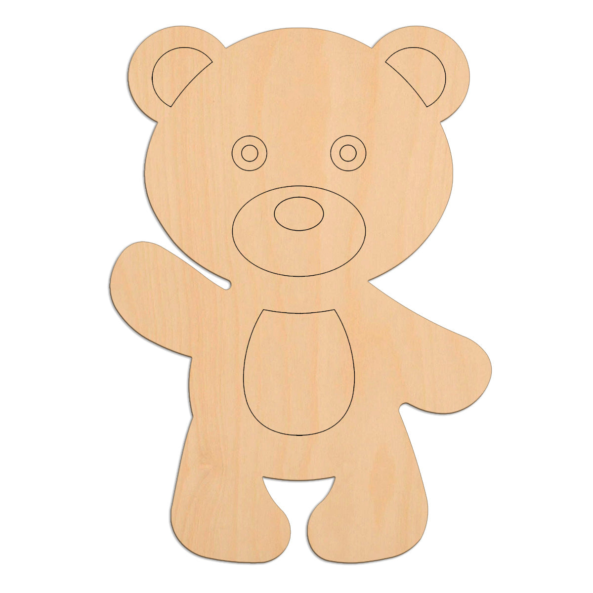 Teddy (Style D) | Wood Craft Shapes