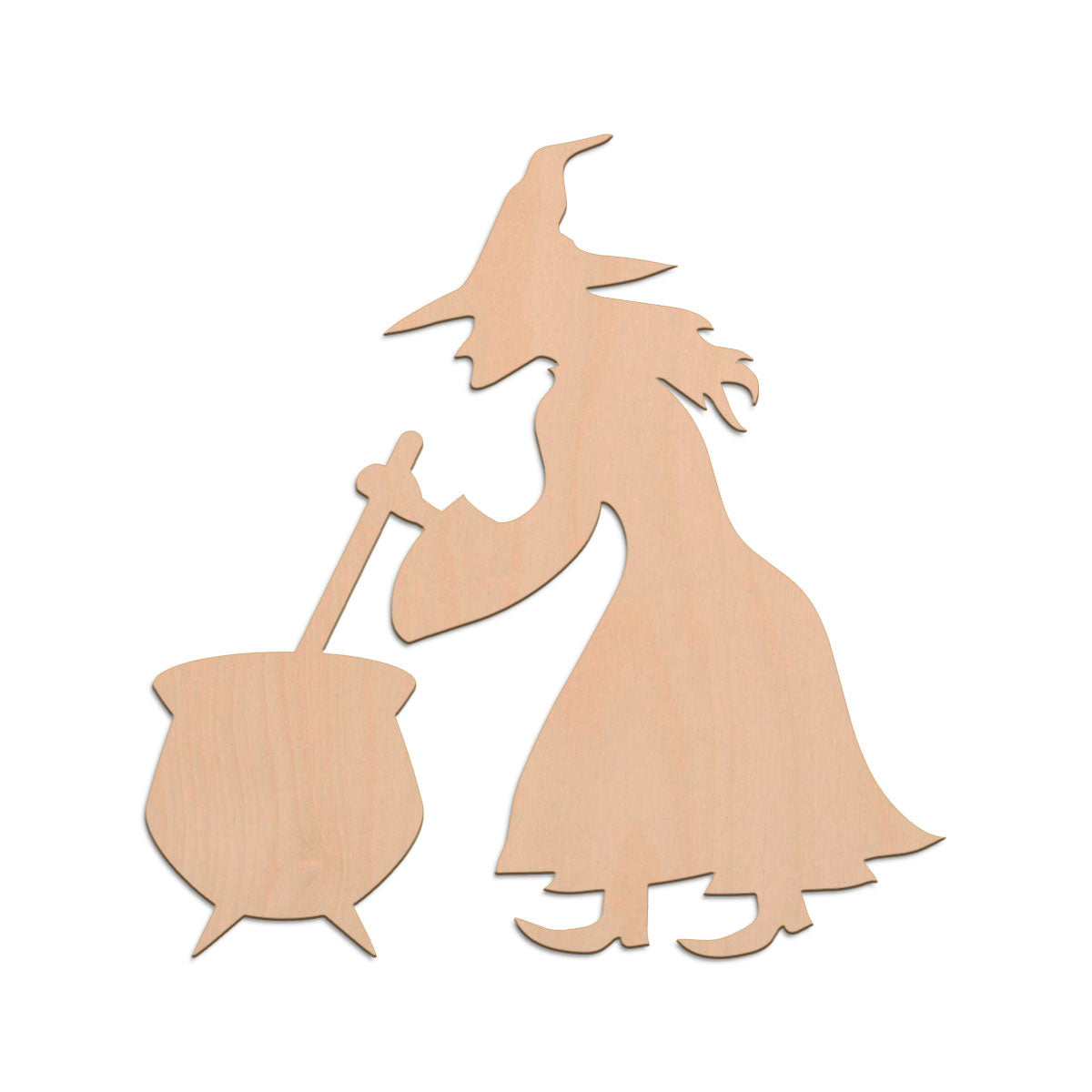 Witch With A Cauldron | Wood Craft Shapes
