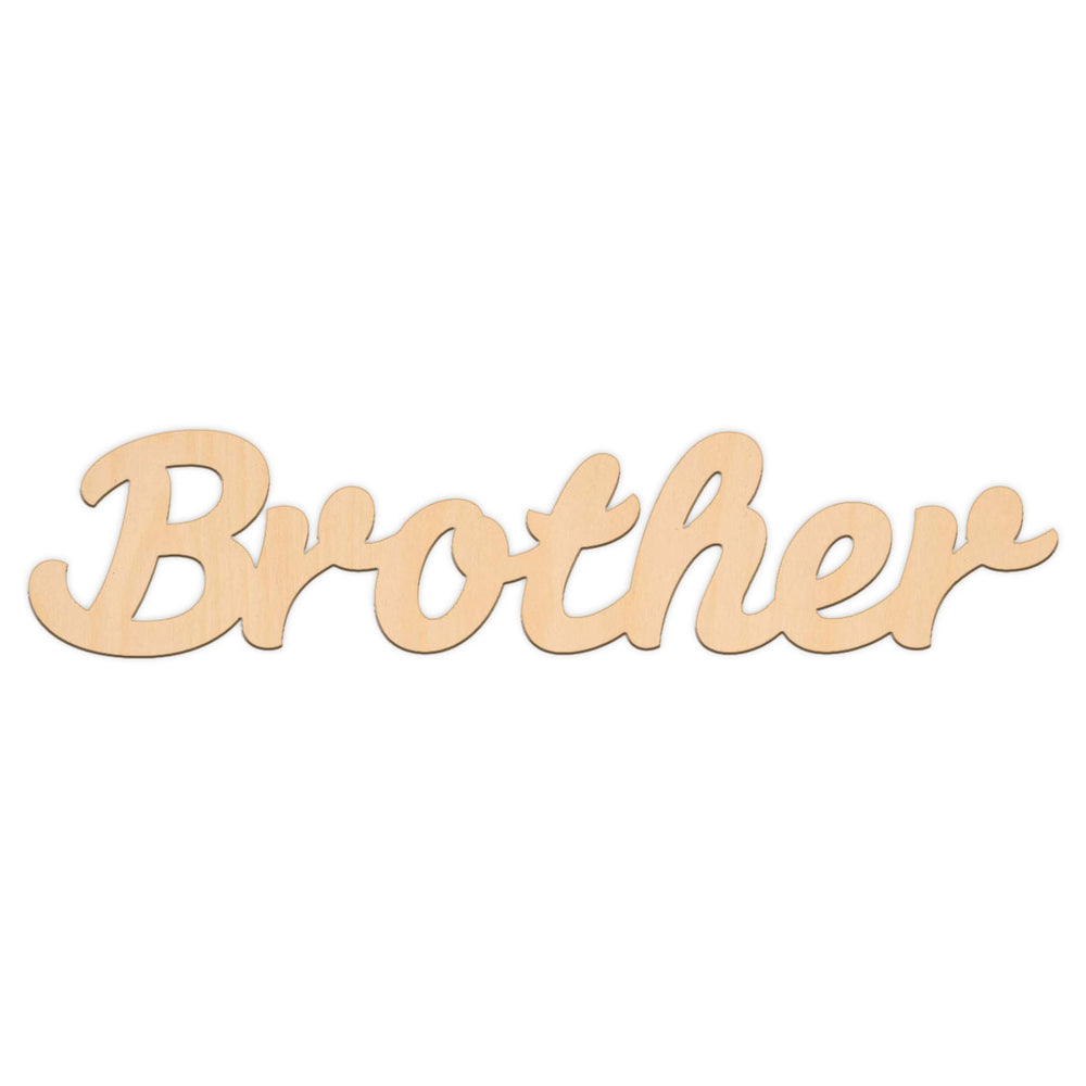 Brother Word | Wood Craft Shapes